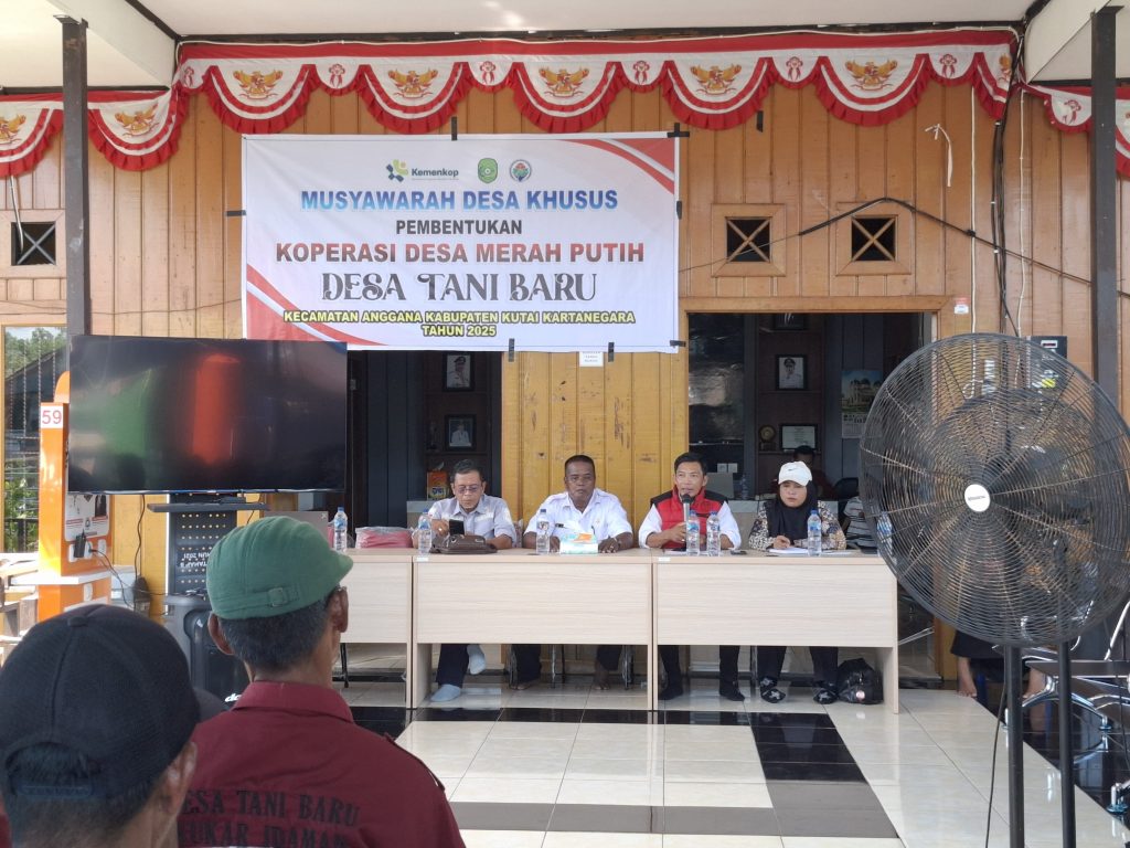 DESA TANI BARU GELAR MUSYAWARAH KHUSUS PEMBENTUKAN KOPERASI MERAH PUTIH ...